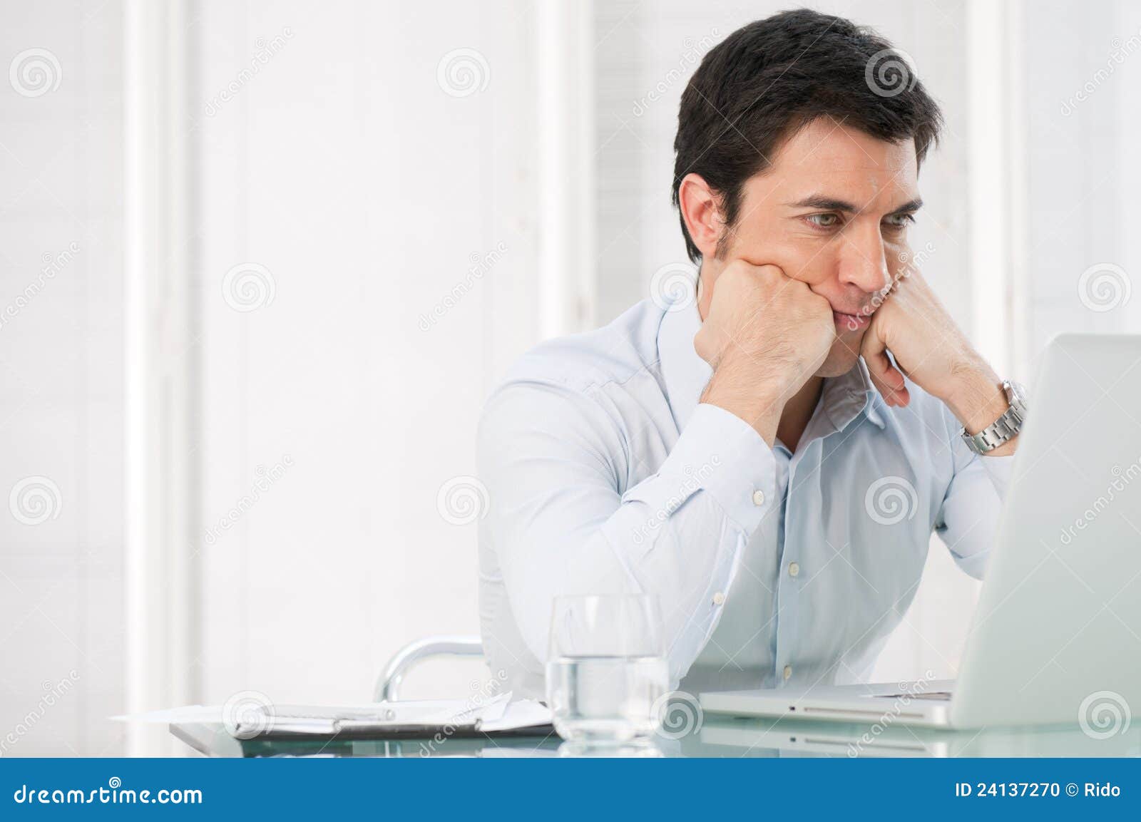 Computer problems stock photo. Image of hispanic, network - 24137270