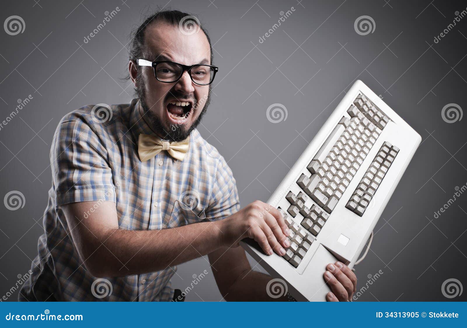 Computer problems stock image. Image of expressing, copy - 34313905