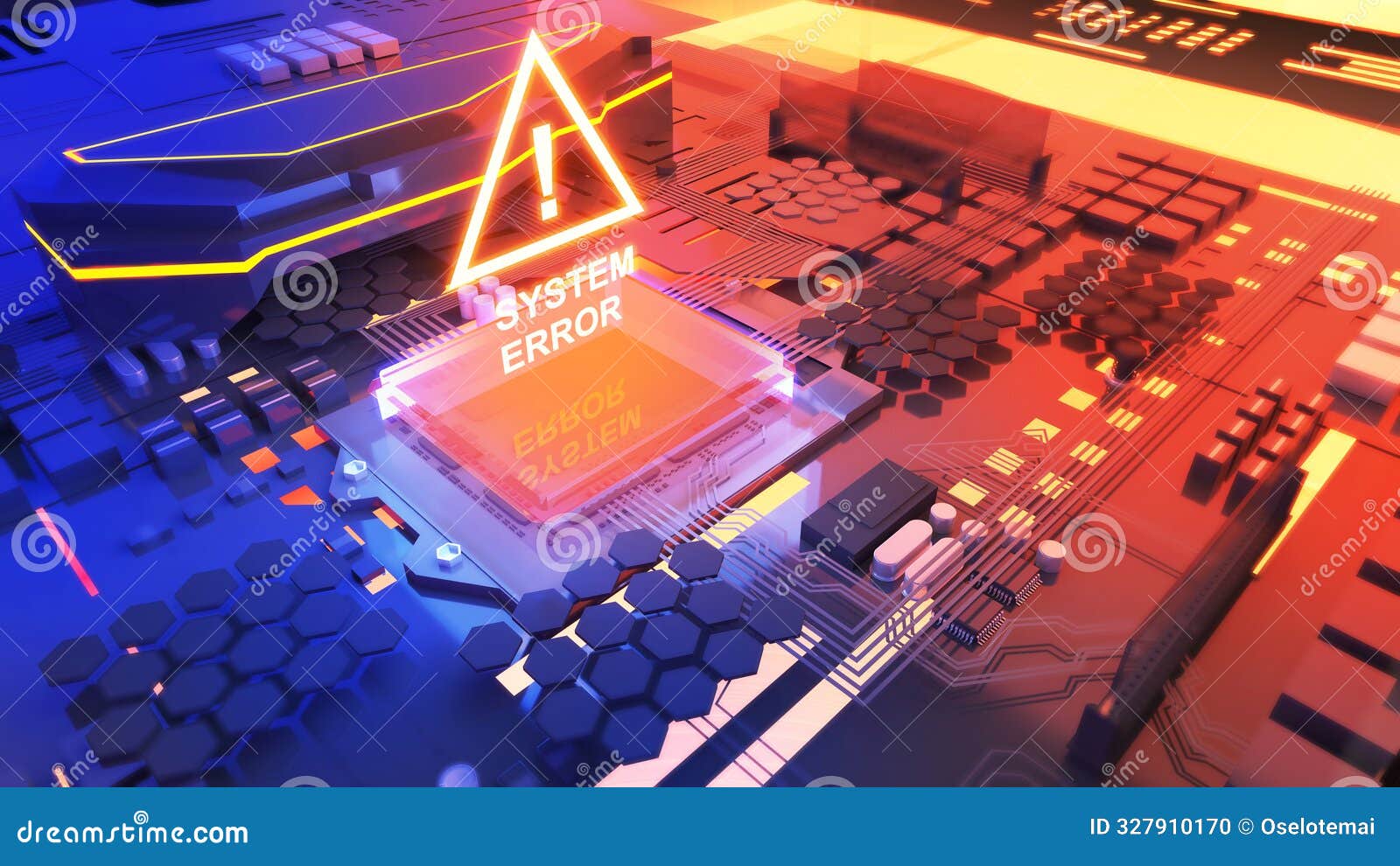 Computer Processing Work Notify A Security Puter System Notification Warning System