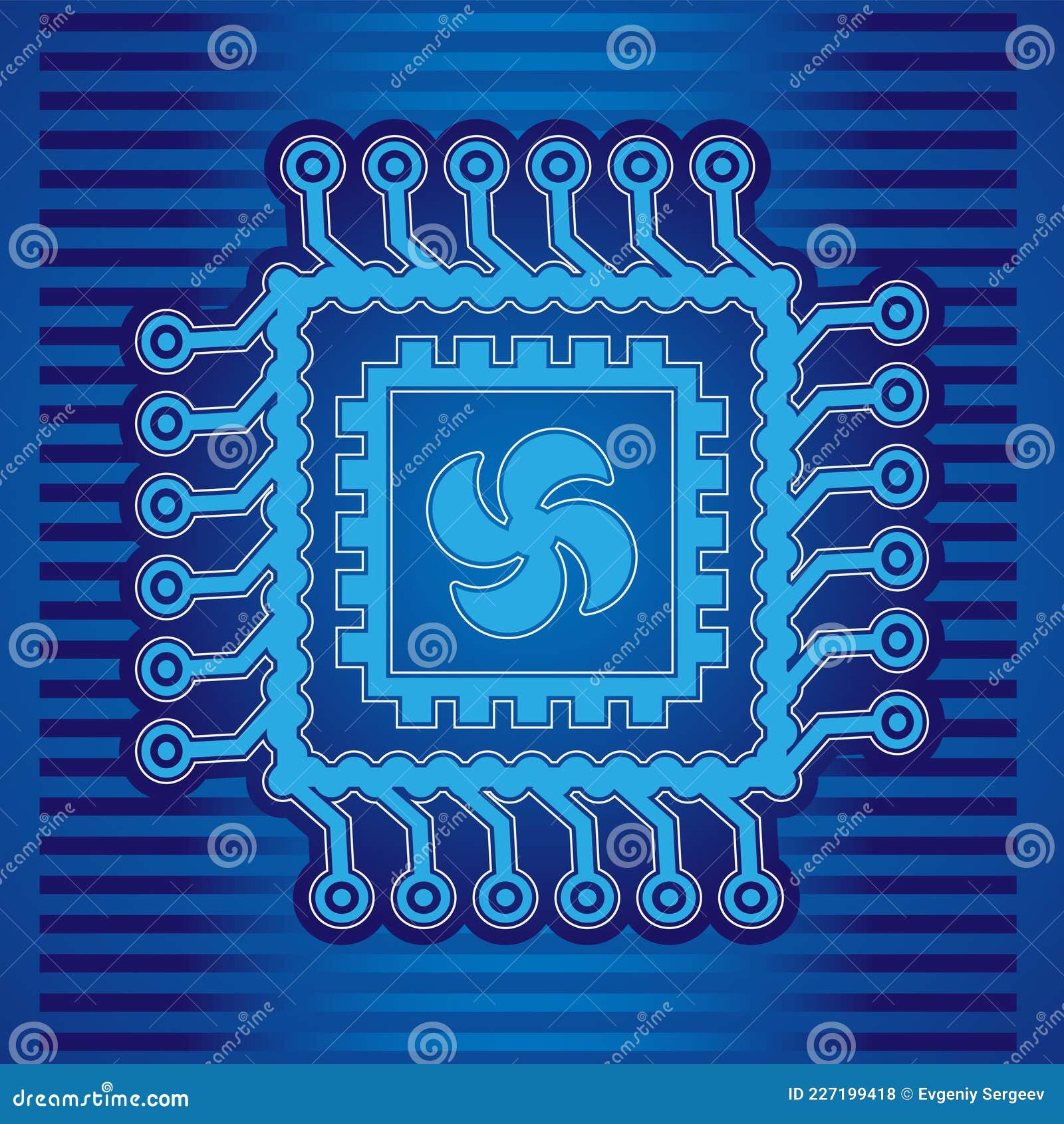Computer Processor Board Abstract Background Vector Image Stock Vector ...