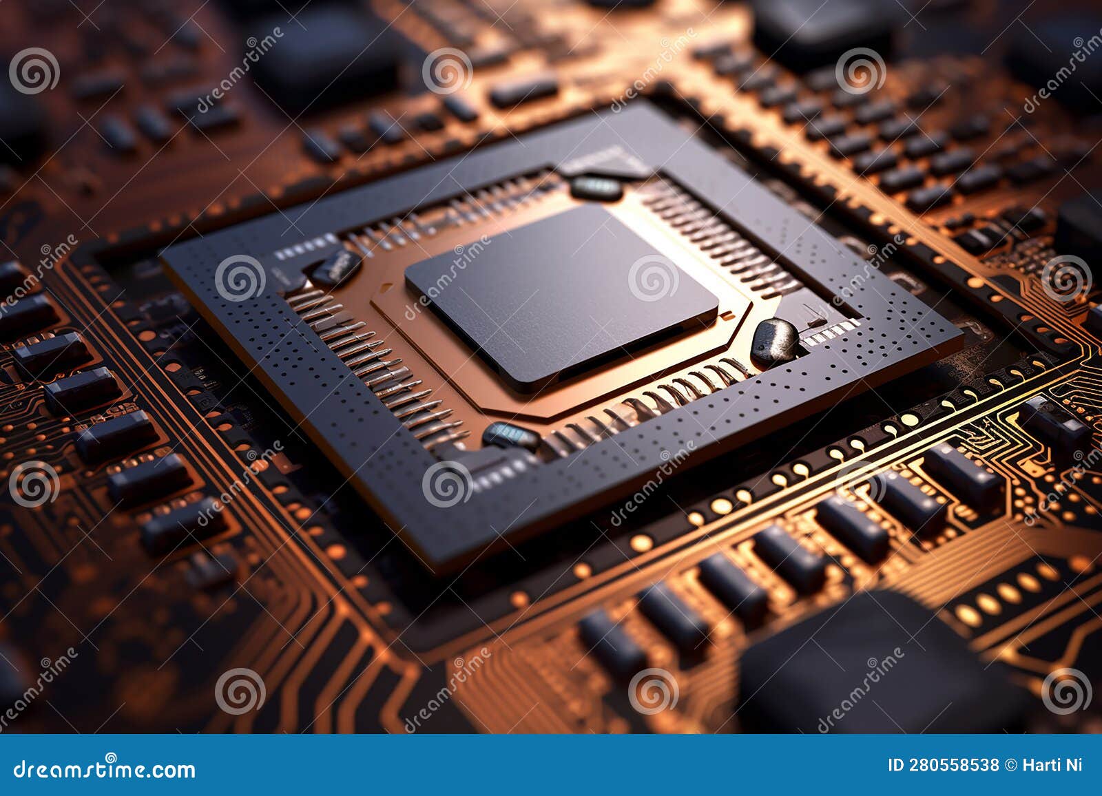Computer Processor Central Processing Unit with Integrated Microchip on ...