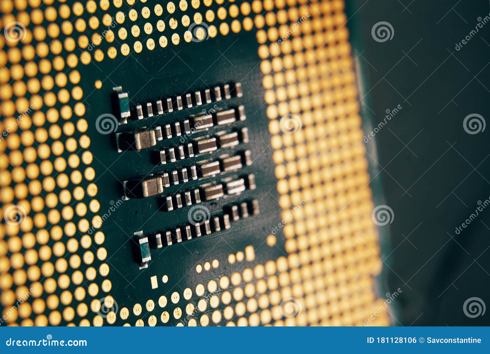 Computer Chip. stock photo. Image of circuit, processor - 181128106