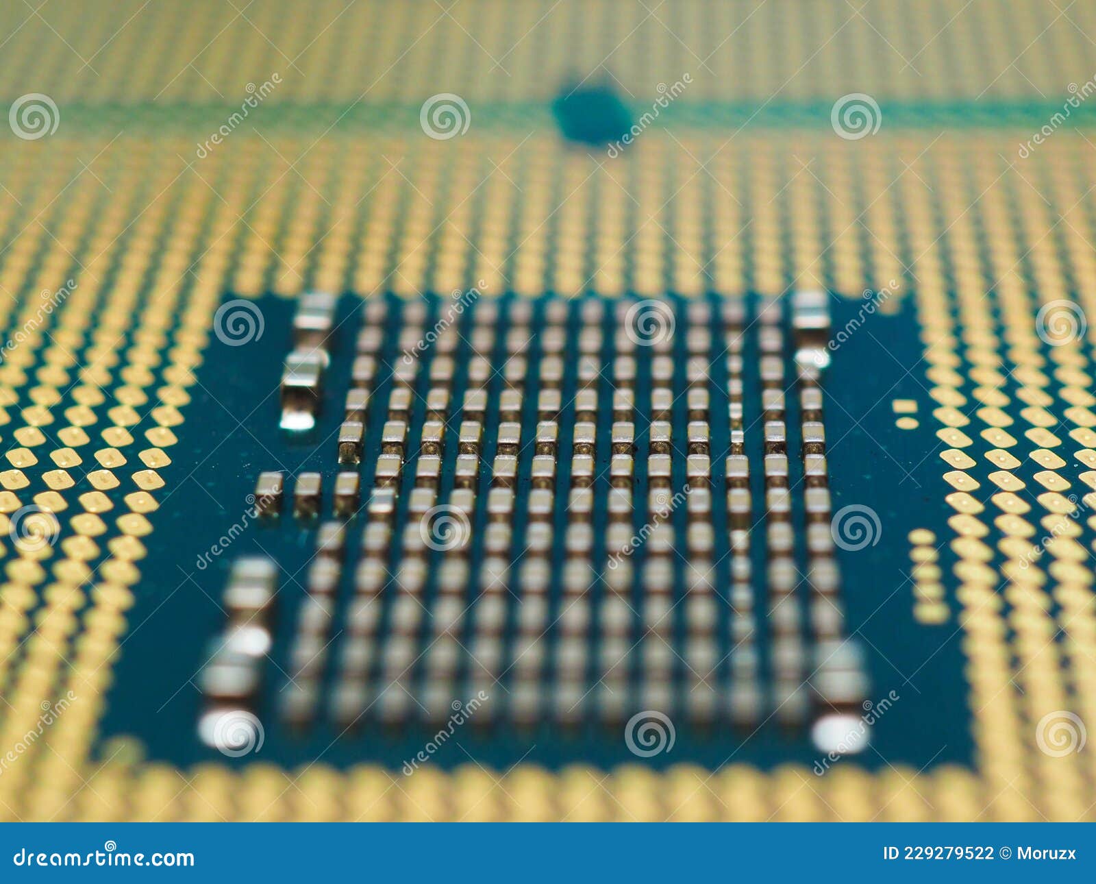 Computer Processor Close Up Picture Stock Photo - Image of contacts ...