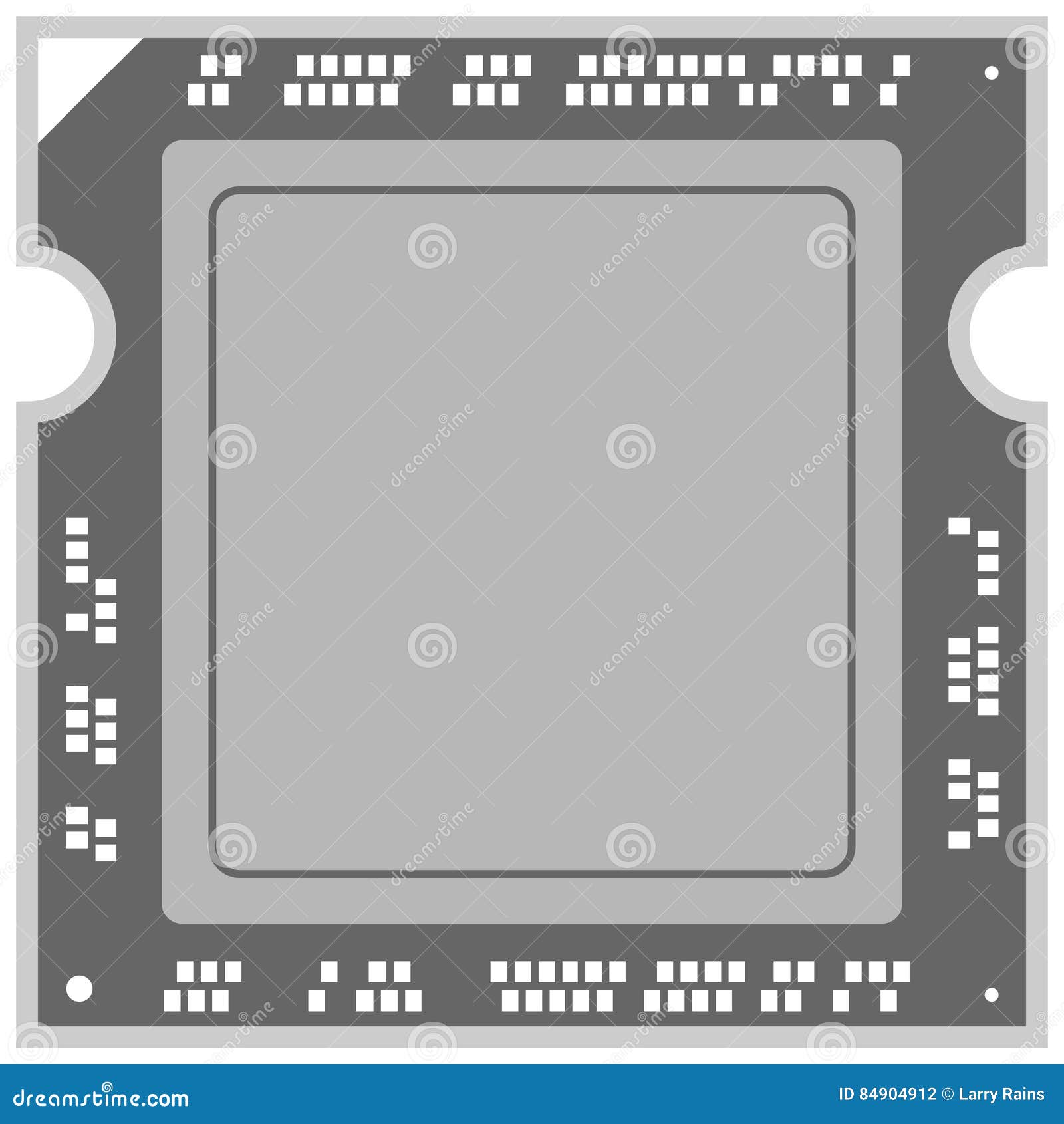 Computer Processor Illustration Stock Vector - Illustration of mother ...
