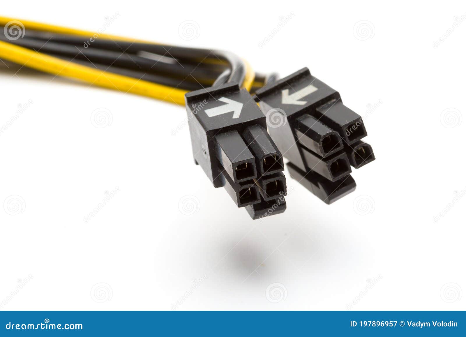Computer Processor Power Connector Stock Image - Image of cord ...