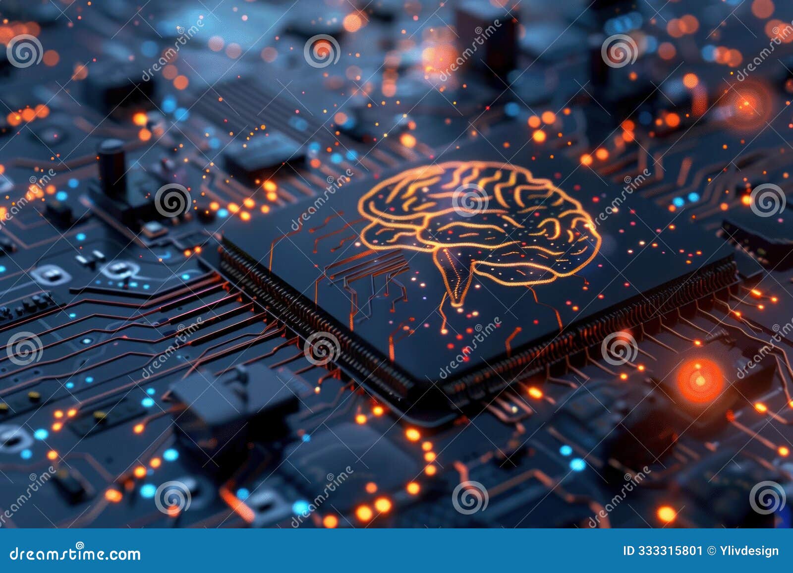 Artificial Intelligence Cpu Performing Machine Learning Operations ...