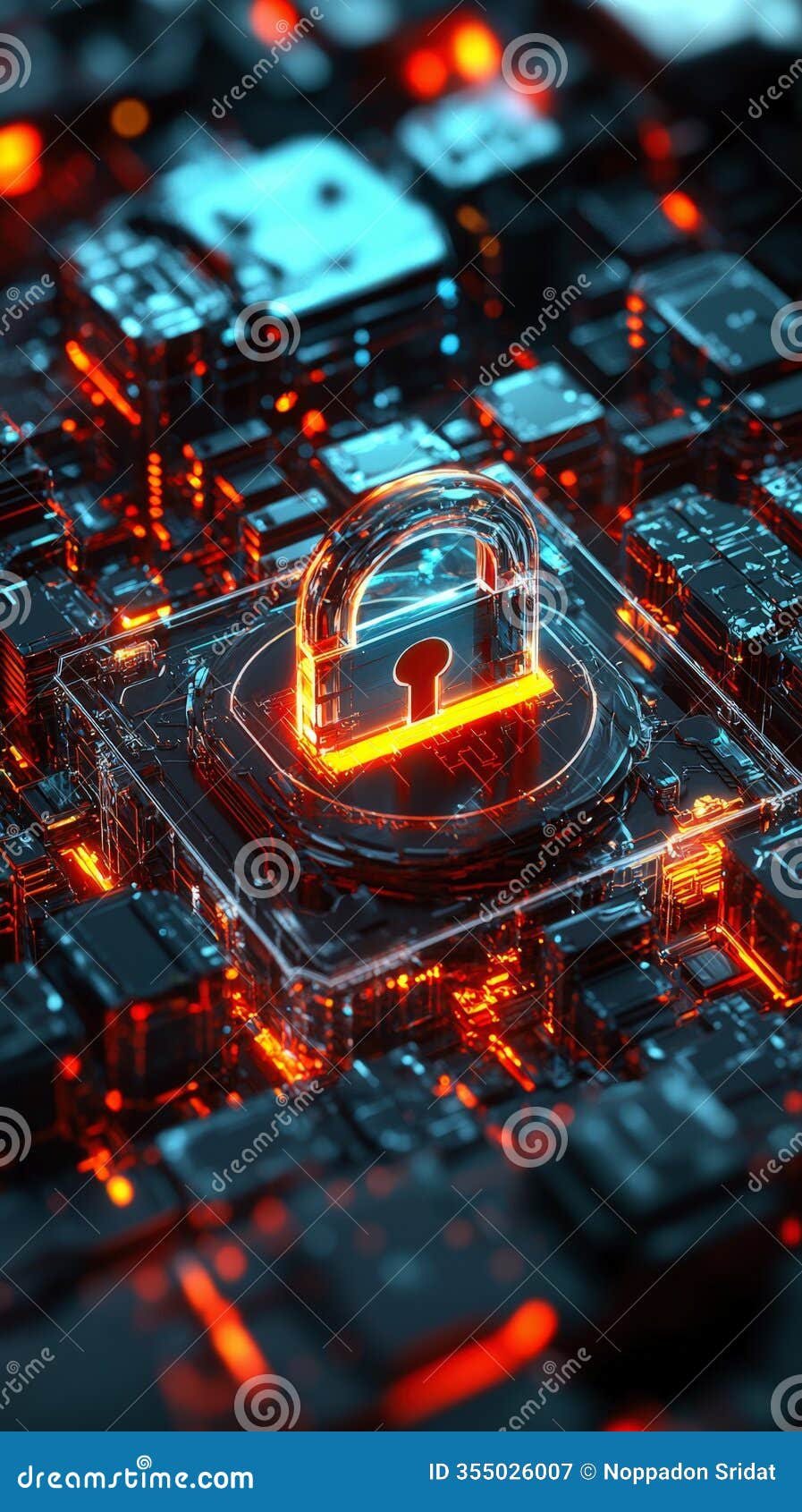 Cybersecurity Measures For Workplace Digitalization Royalty-Free Stock Photo | CartoonDealer.com ...