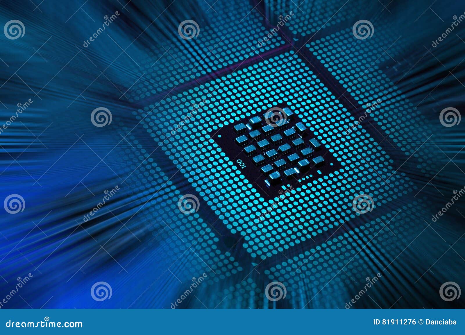 Computer Processors Aligned with Abstract Lighting Effects ...