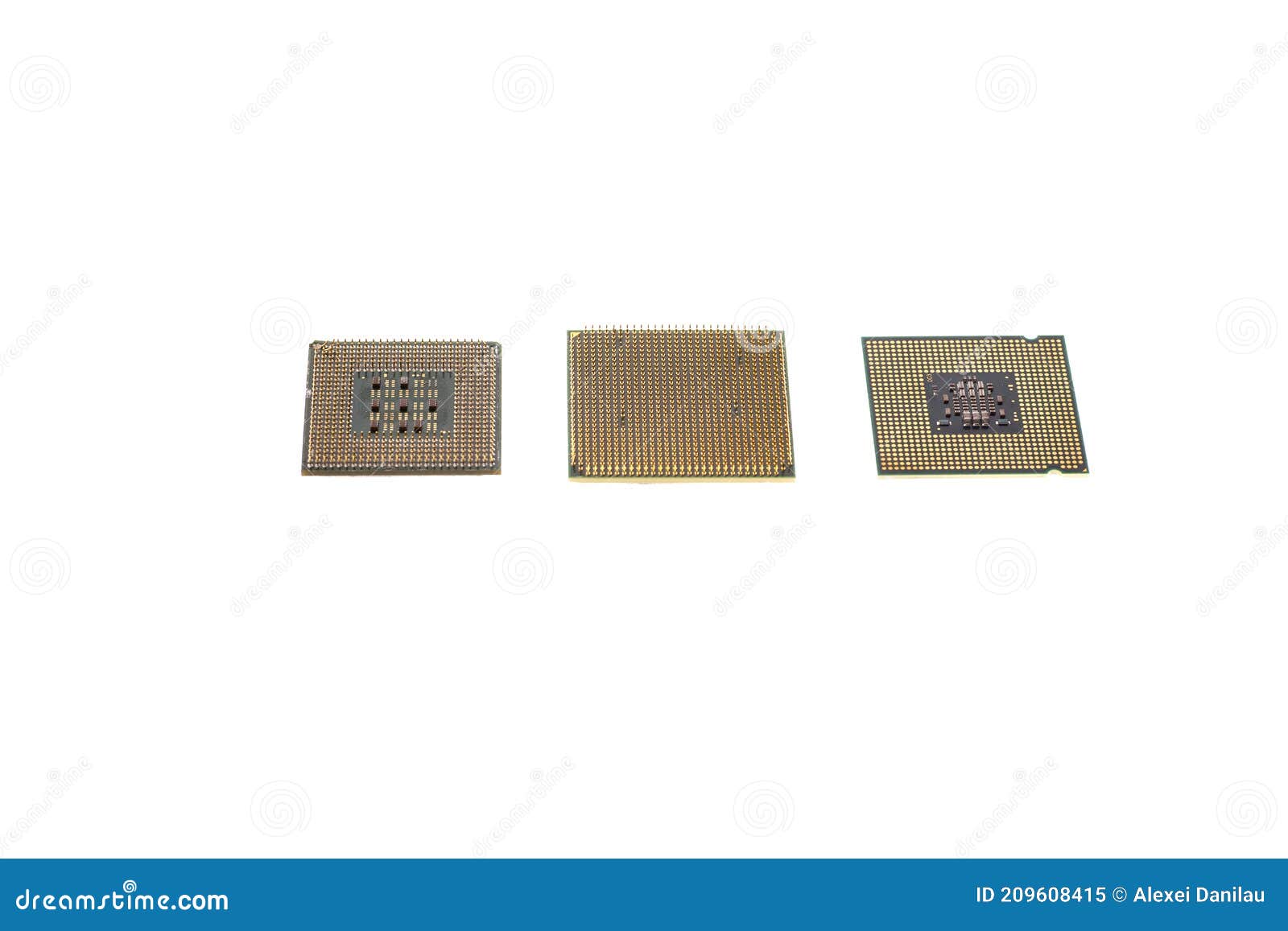 Computer Processors on White Background Stock Image - Image of industry ...