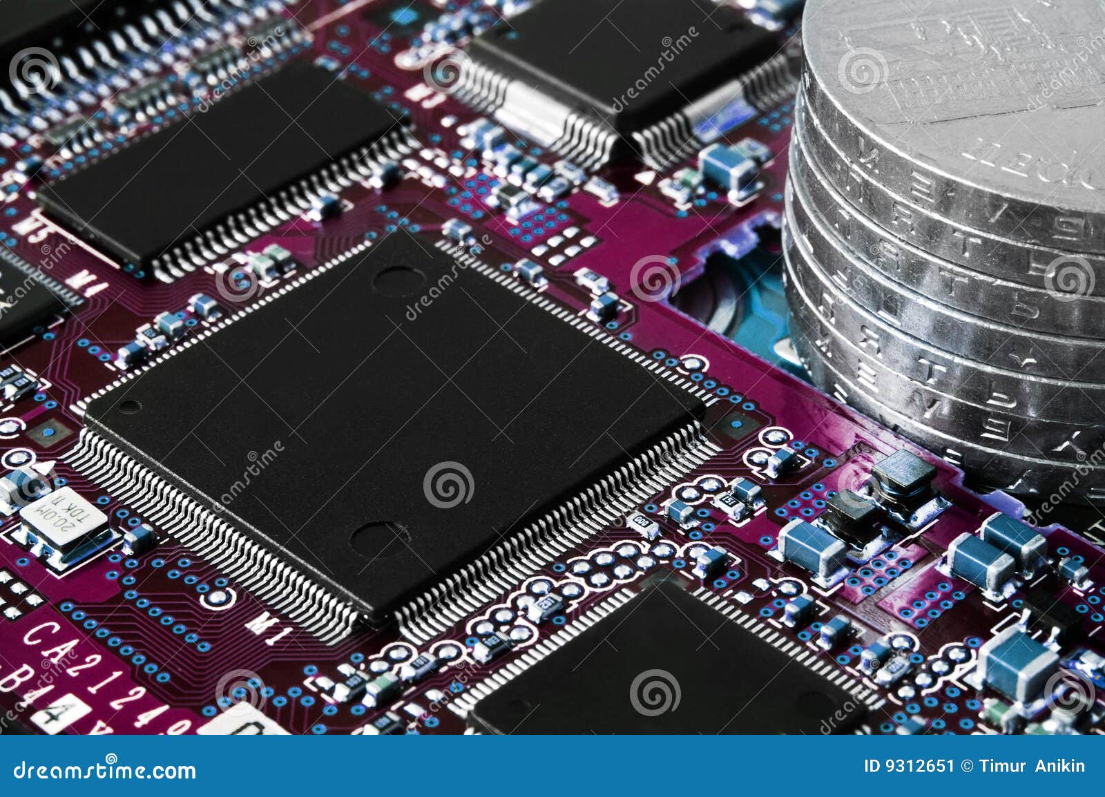 Computer profit stock image. Image of finance, blank, color - 9312651