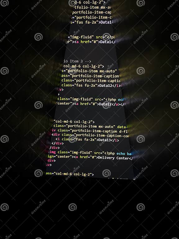 A Computer Program Code That Is Often Used Computer Language Source Code Stock Image Image Of