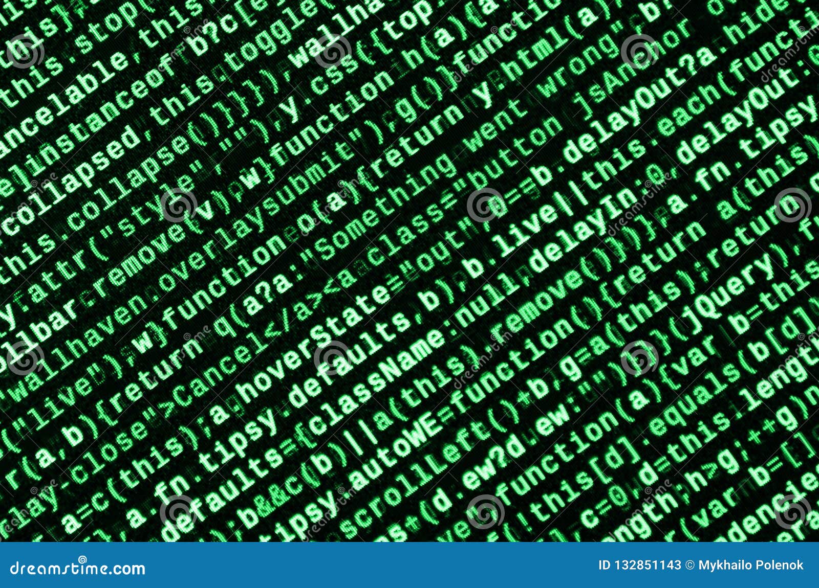 Computer Program Preview. Programming Code Typing Stock Illustration - Illustration of monitor ...