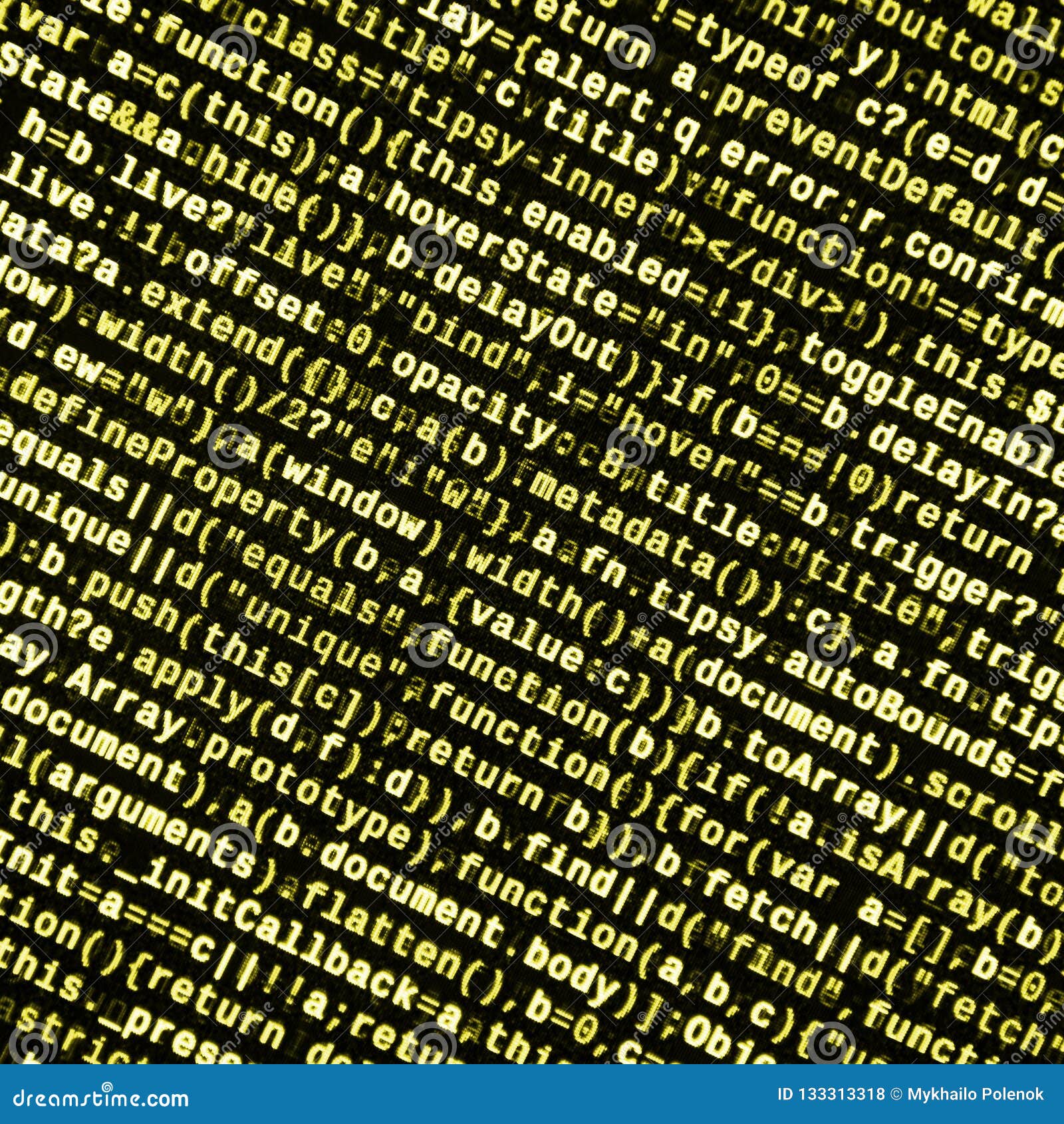 Computer Program Preview. Programming Code Typing Stock Illustration - Illustration of ...