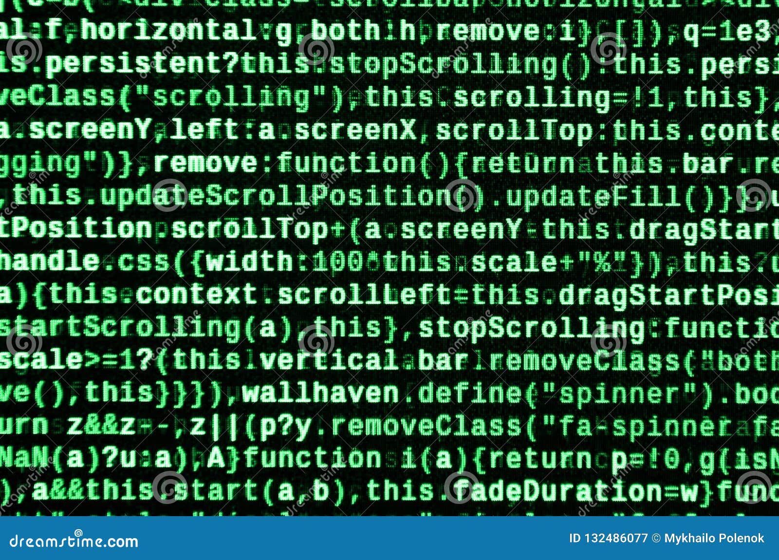 Computer Program Preview. Programming Code Typing Stock Illustration - Illustration of monitor ...