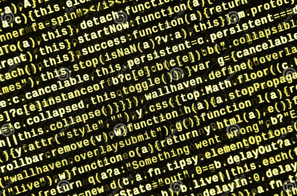 Computer Program Preview. Programming Code Typing Stock Illustration ...