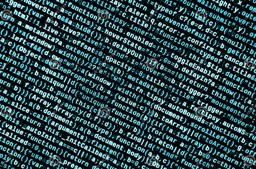 Computer Program Preview. Programming Code Typing Stock Illustration ...