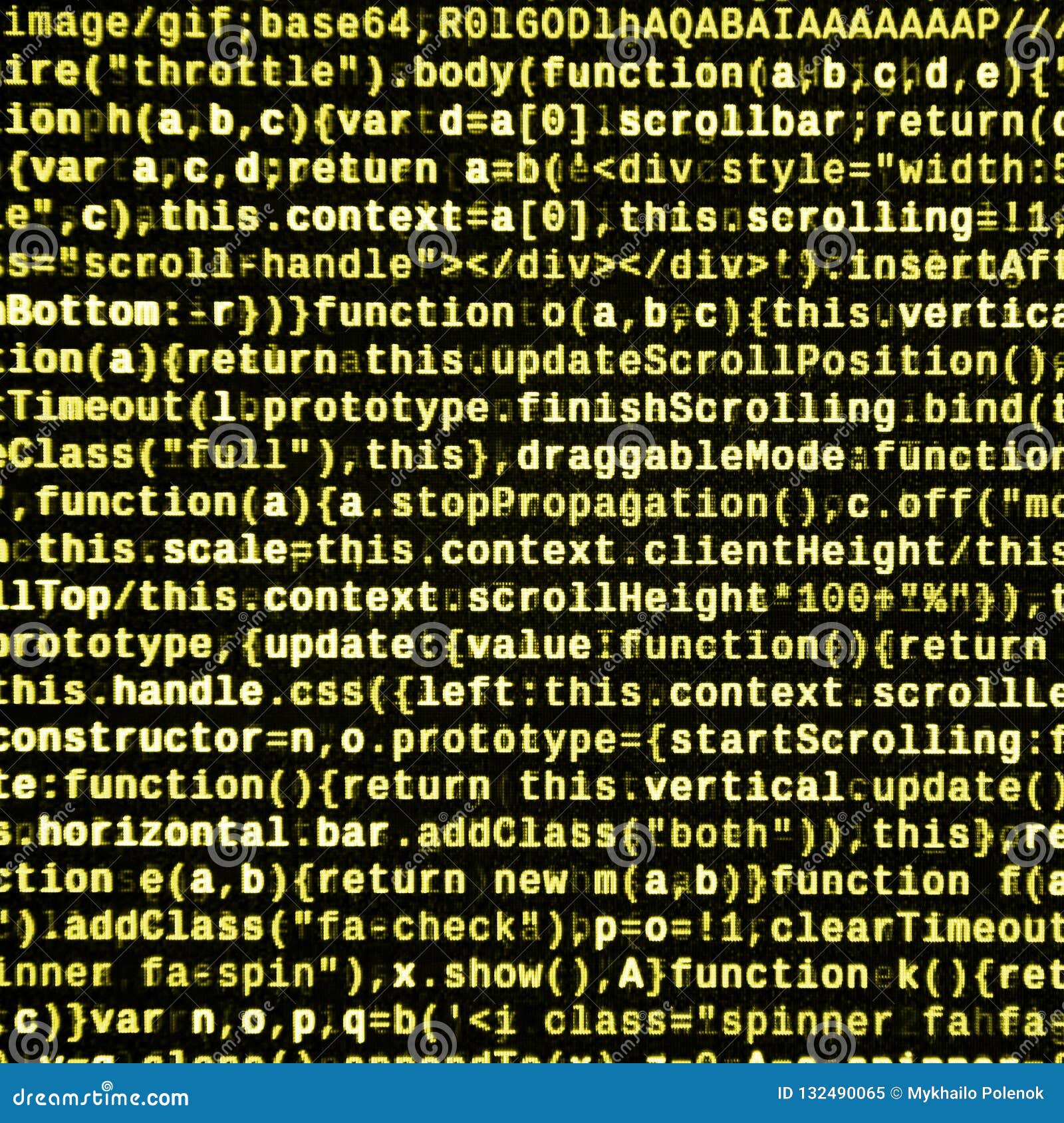 Computer Program Preview. Programming Code Typing Stock Illustration - Illustration of html ...