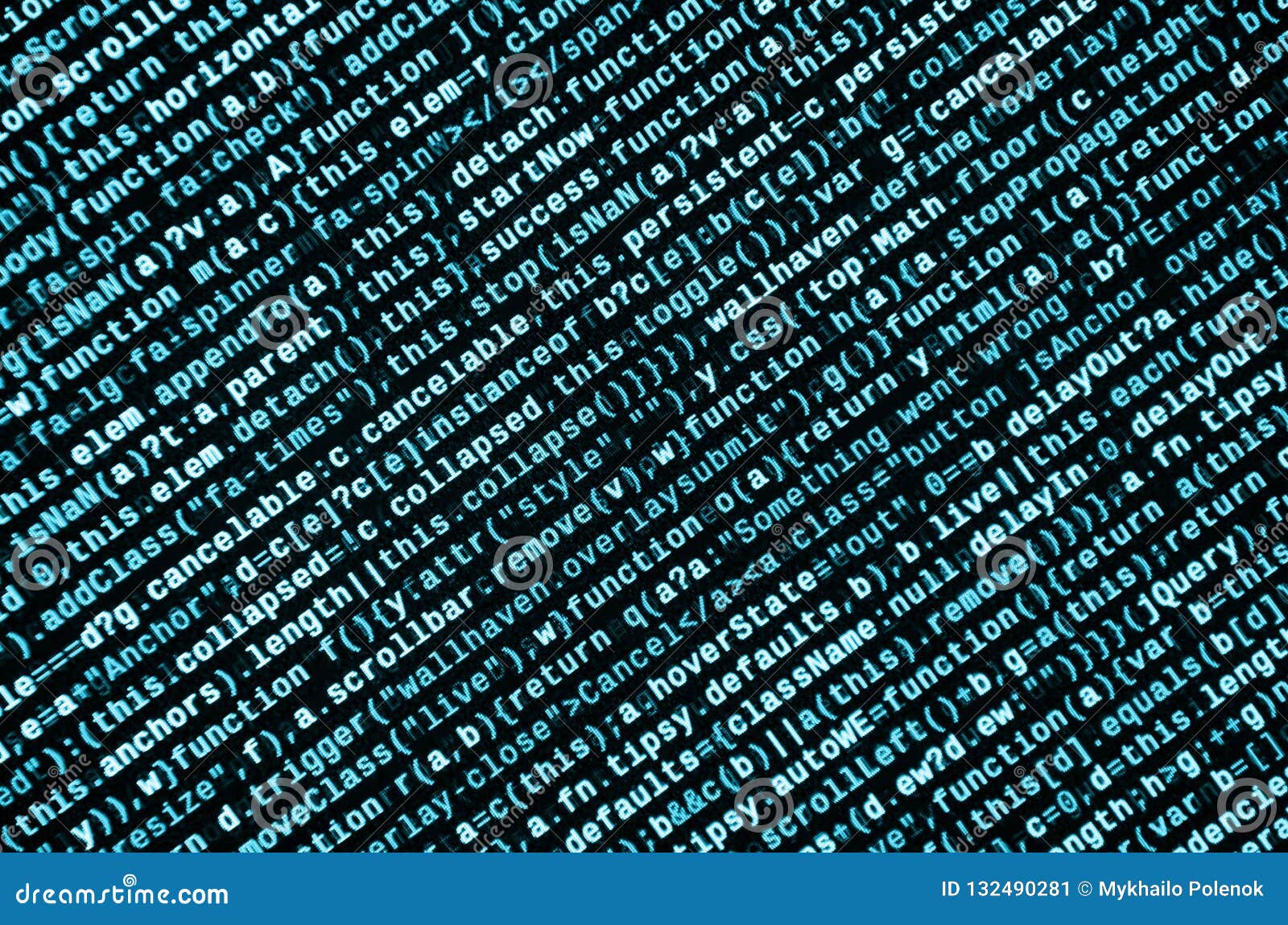 Computer Program Preview. Programming Code Typing Stock Illustration ...