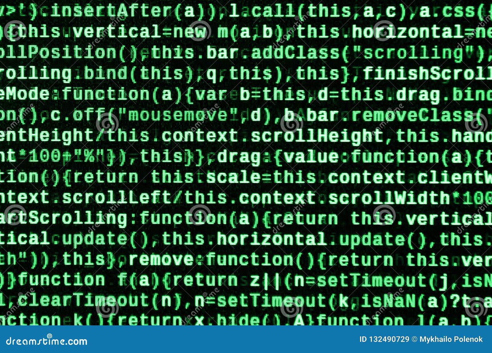Computer Program Preview. Programming Code Typing Stock Illustration ...