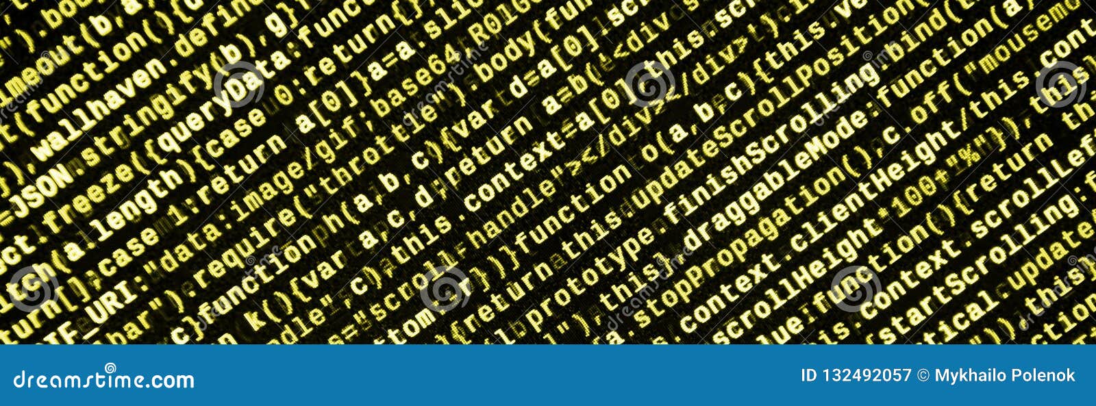 Computer Program Preview Programming Code Typing Stock Illustration