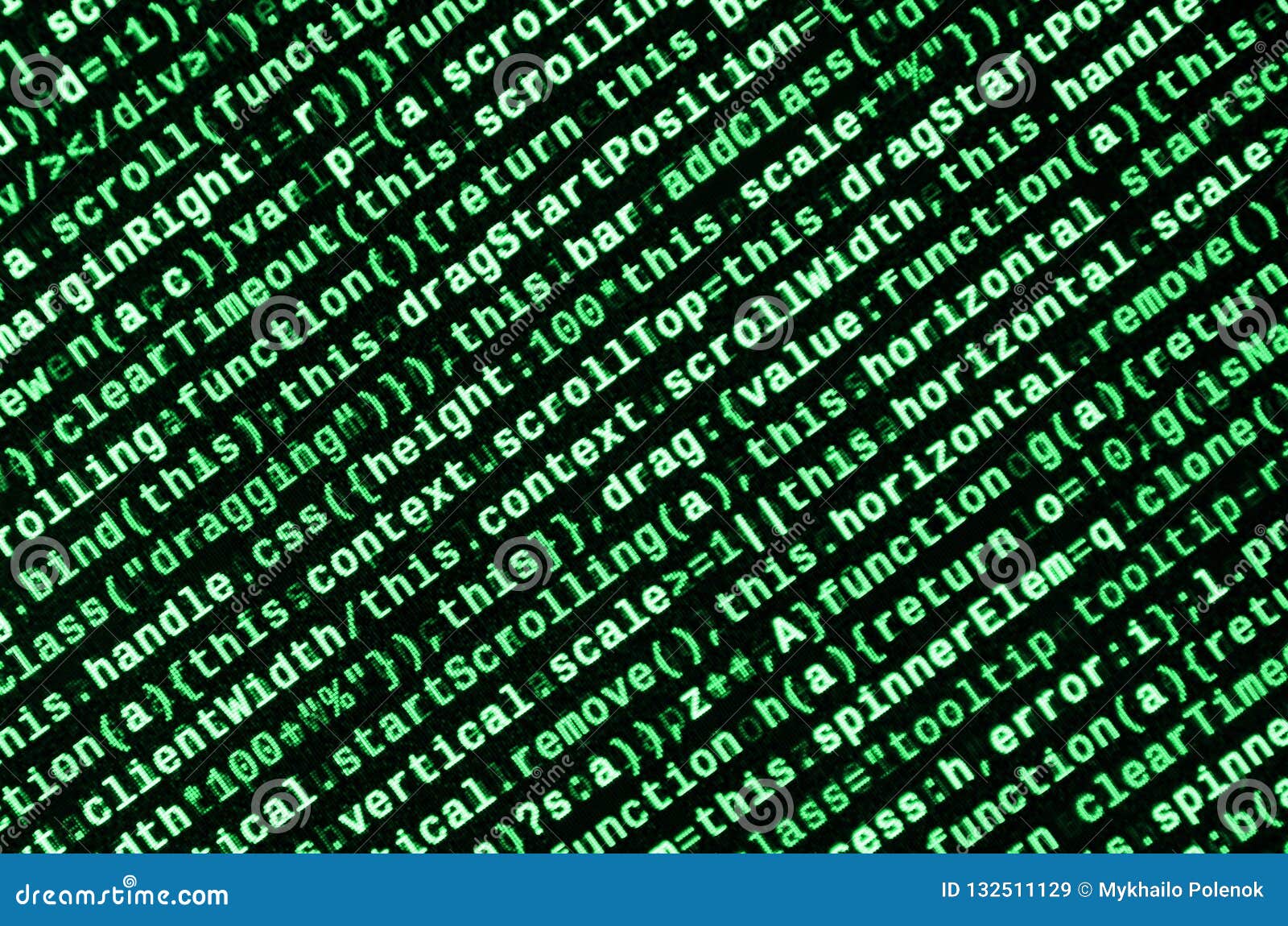 Computer Program Preview. Programming Code Typing Stock Image - Image ...