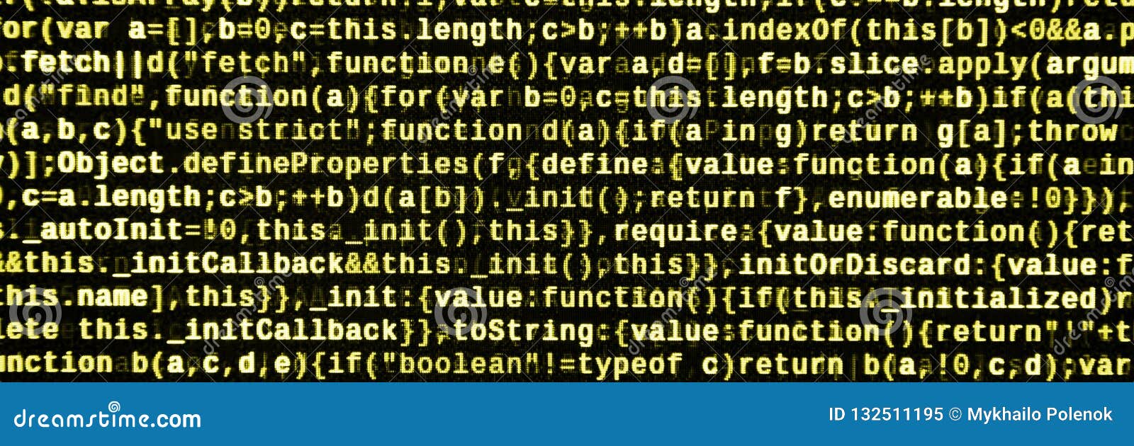 Computer Program Preview Programming Code Typing Stock Image Image
