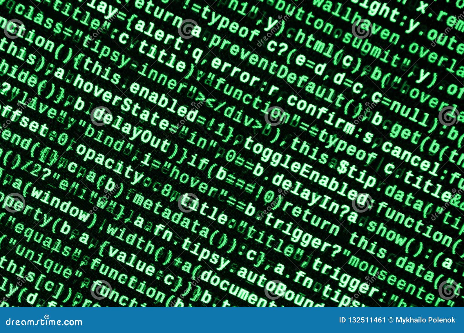 Computer Program Preview Programming Code Typing Stock Image Image
