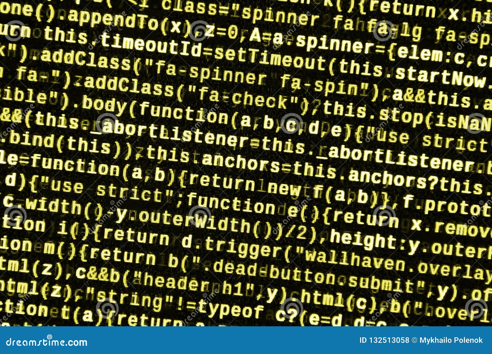 Computer Program Preview. Programming Code Typing Stock Photo - Image of coding, screen: 132513058