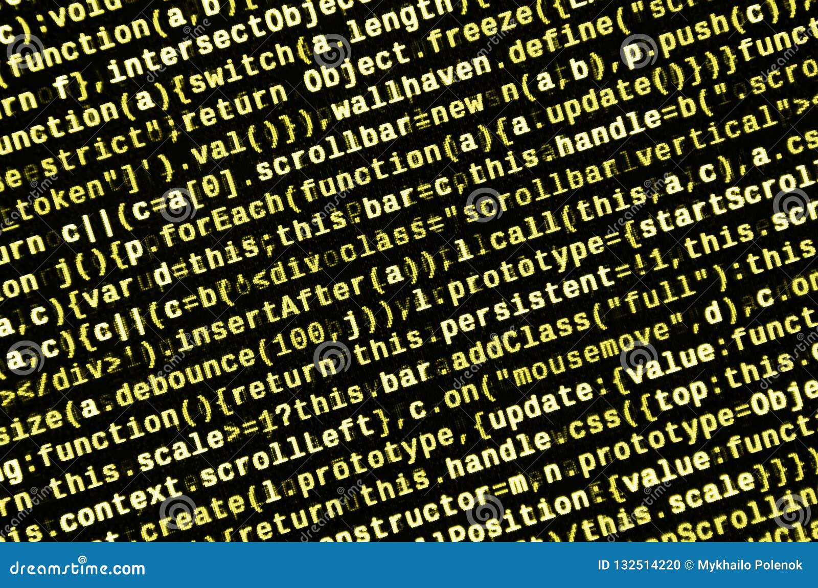 Computer Program Preview. Programming Code Typing Stock Photo - Image of computer, programmer ...