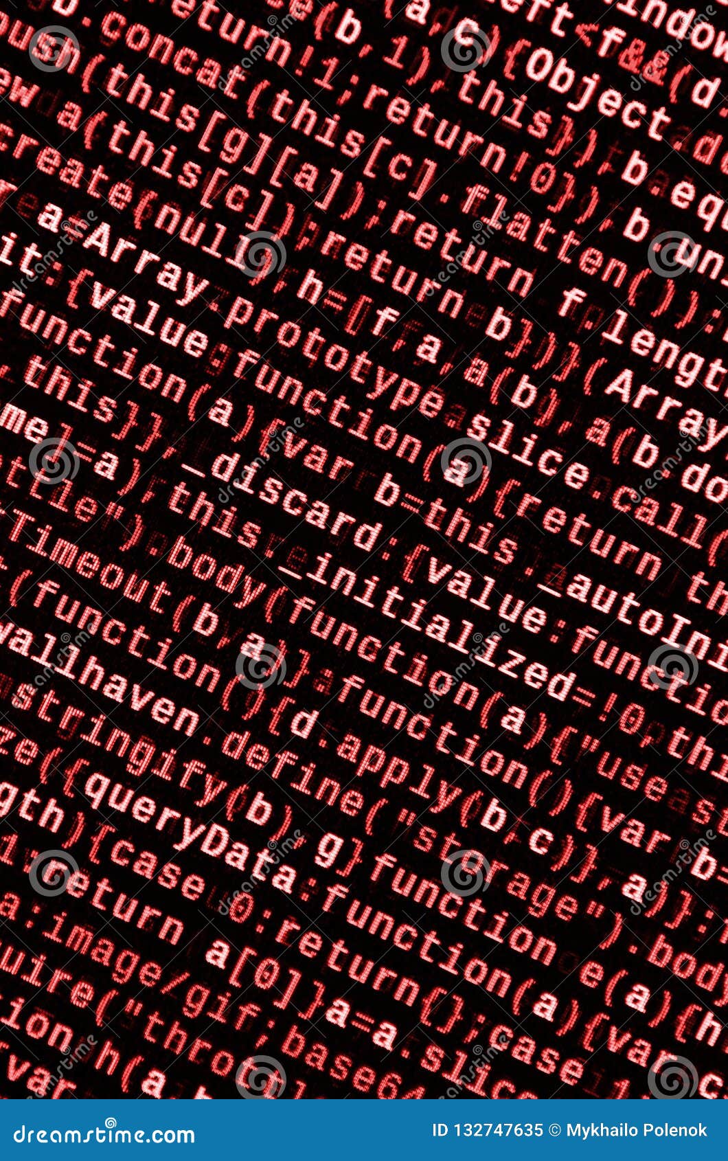 Computer Program Preview Programming Code Typing Stock Image Image