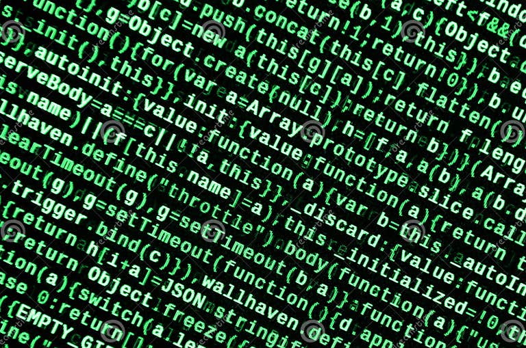 Computer Program Preview. Programming Code Typing Stock Image - Image of html, development ...