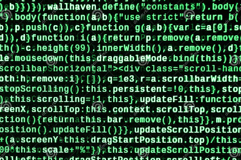 Computer Program Preview. Programming Code Typing Stock Image - Image of programmer, website ...