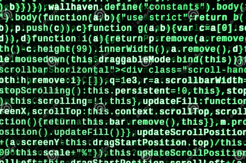 Computer Program Preview. Programming Code Typing Stock Image - Image of programmer, website ...