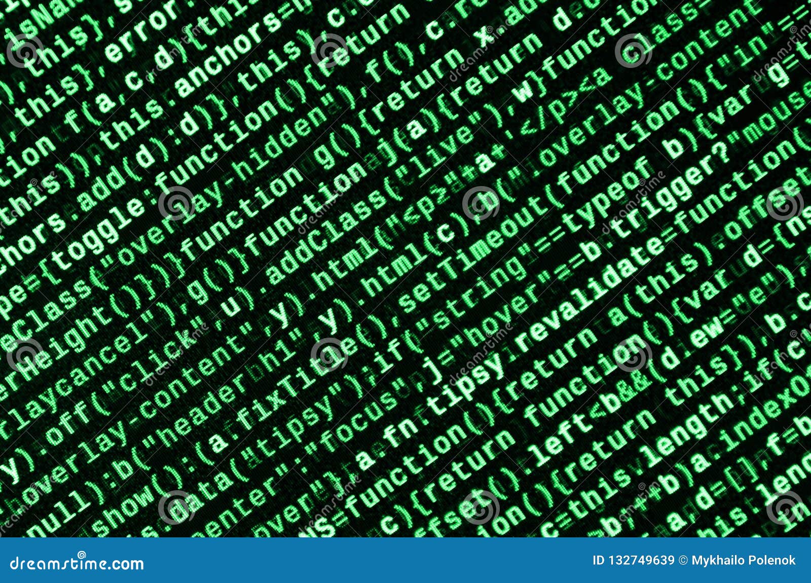 Computer Program Preview Programming Code Typing Stock Image Image