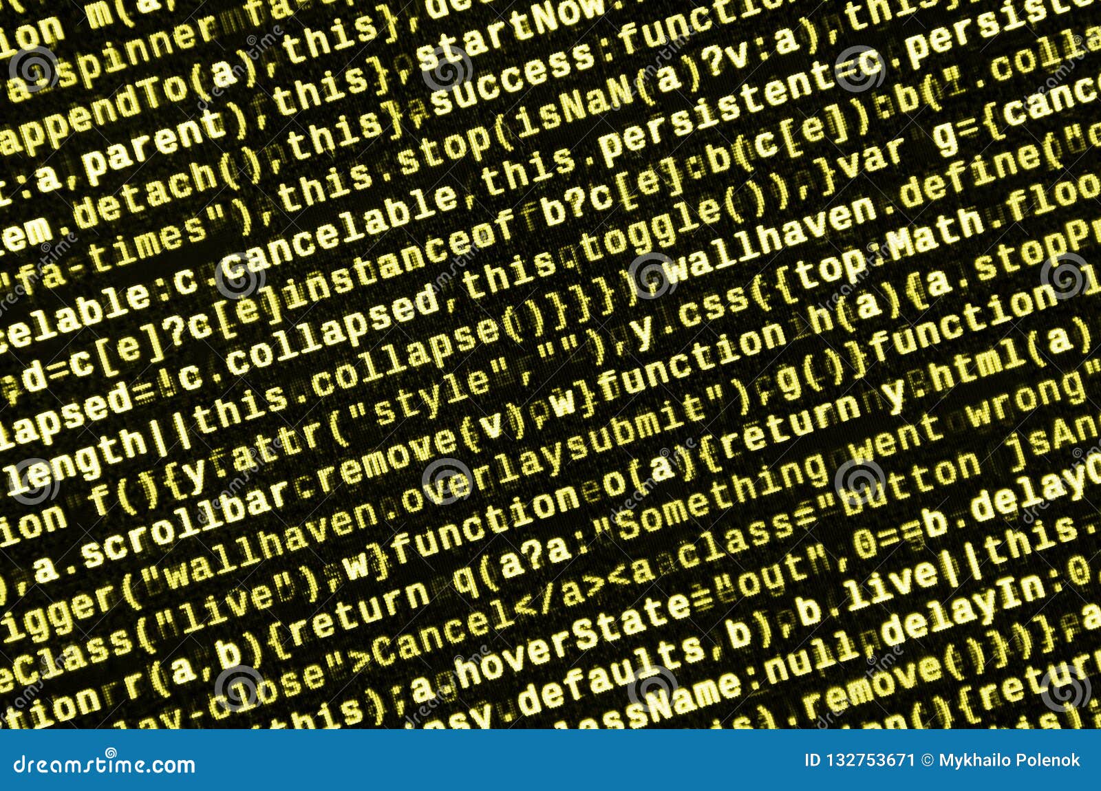 Computer Program Preview Programming Code Typing Stock Image Image Of Internet Source 132753671