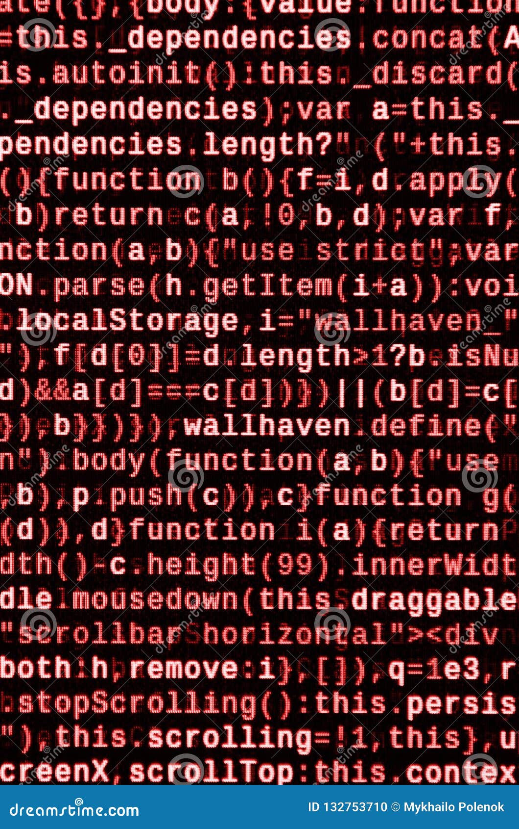 Computer Program Preview. Programming Code Typing Stock Photo - Image of html, application ...