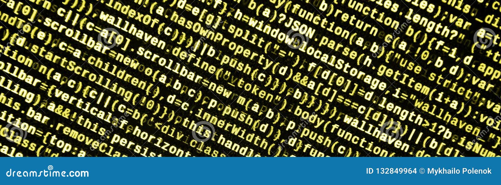 Computer Program Preview. Programming Code Typing Stock Photo - Image of language, internet ...