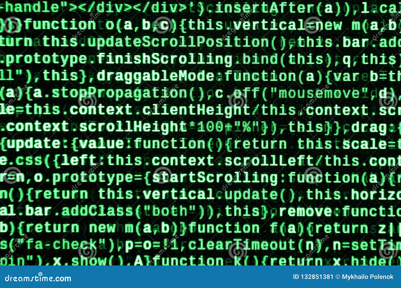 Computer Program Preview. Programming Code Typing Stock Illustration ...