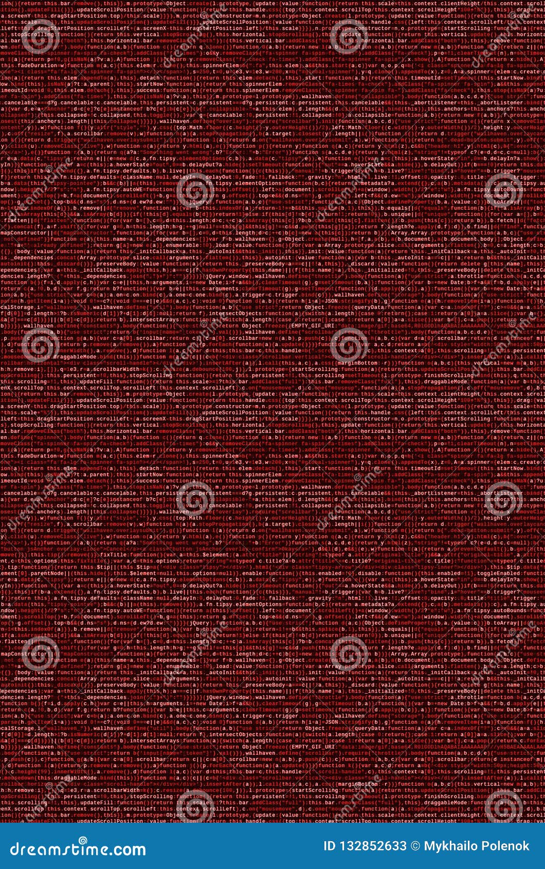 Computer Program Preview Programming Code Typing Stock Image Image