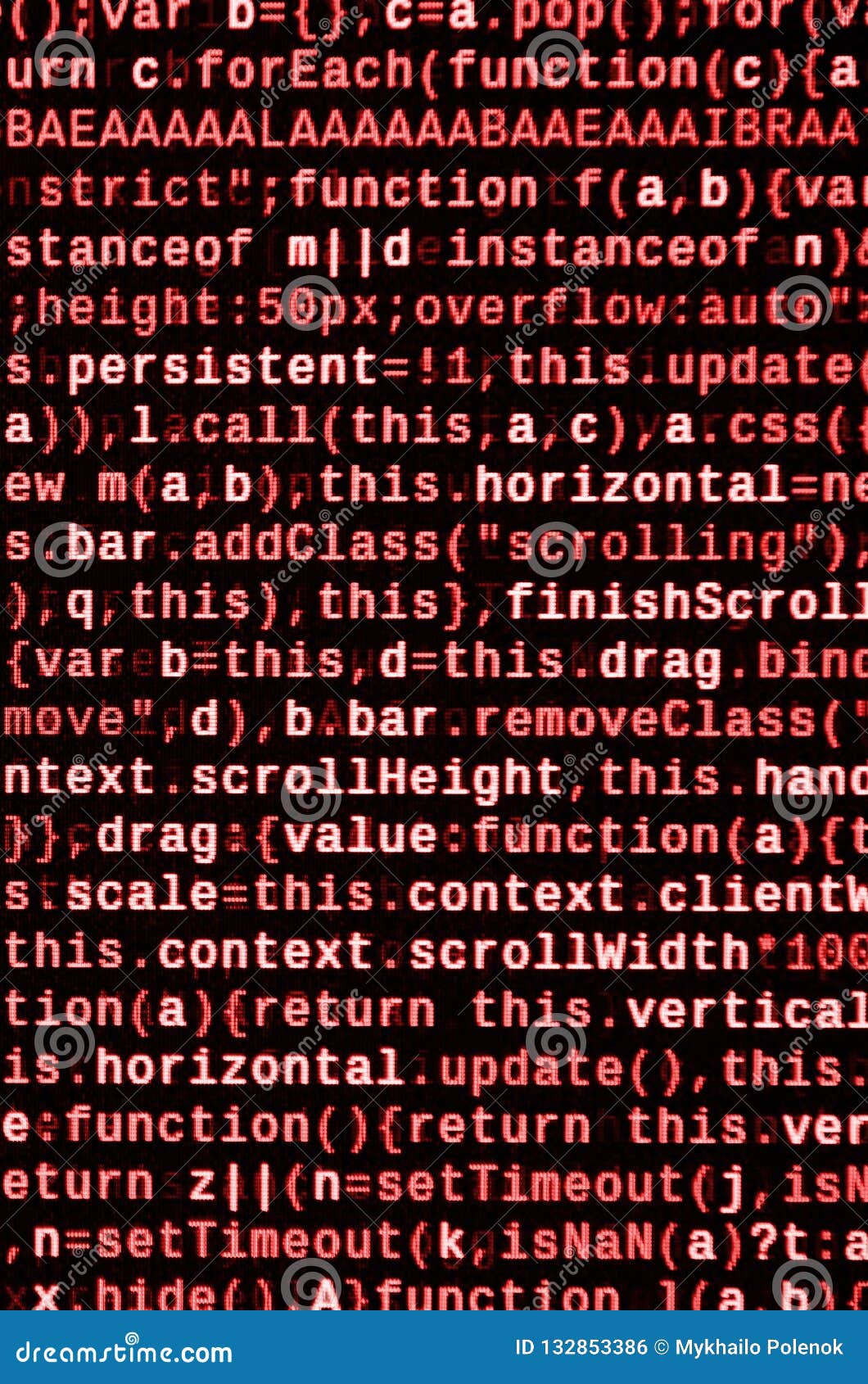 Computer Program Preview. Programming Code Typing Stock Illustration ...