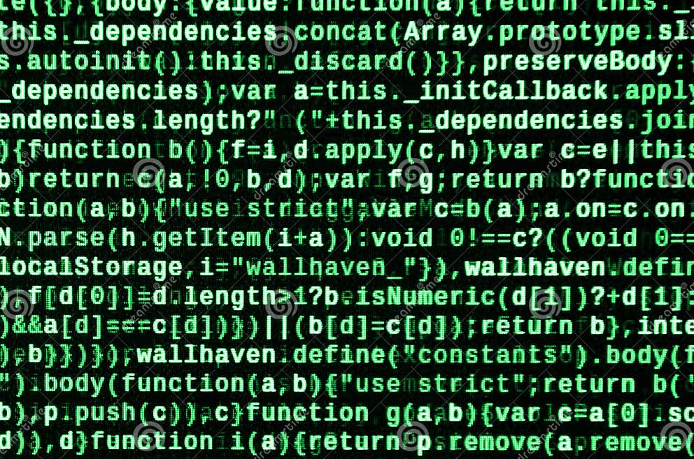 Computer Program Preview. Programming Code Typing Stock Image - Image of screen, developer ...