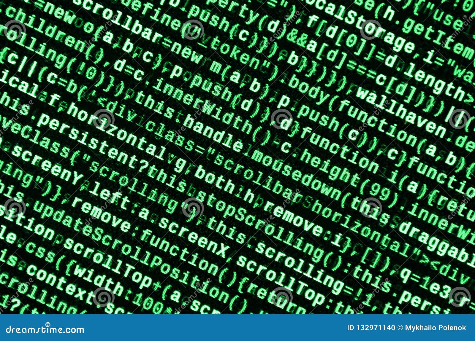 Computer Program Preview. Programming Code Typing Stock Illustration ...