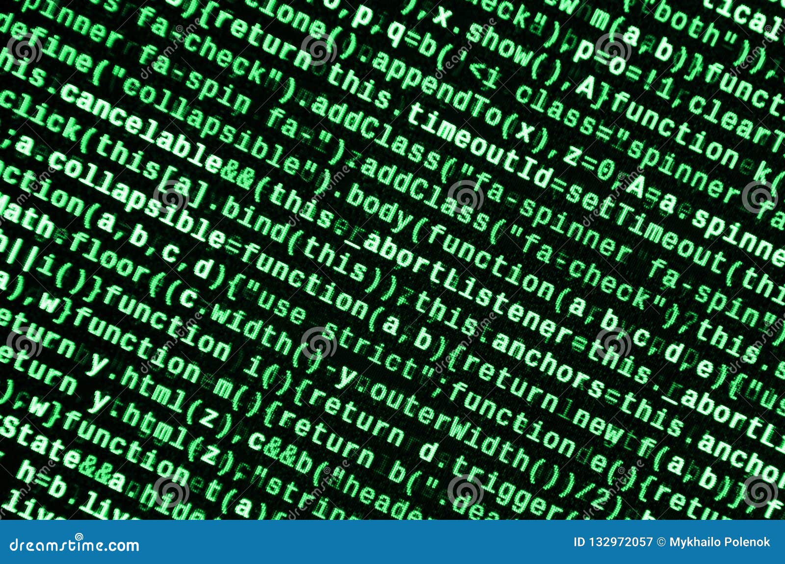 Computer Program Preview. Programming Code Typing Stock Illustration - Illustration of monitor ...