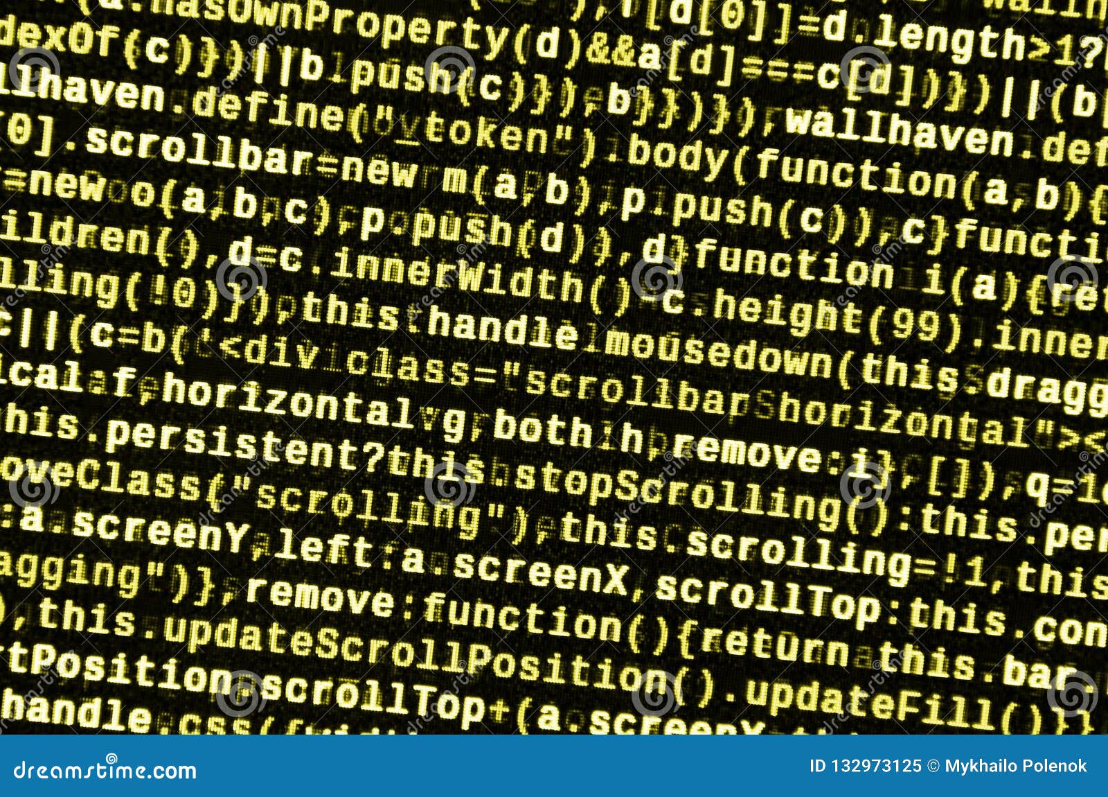 Computer Program Preview Programming Code Typing Stock Image Image Of Website Monitor 132973125