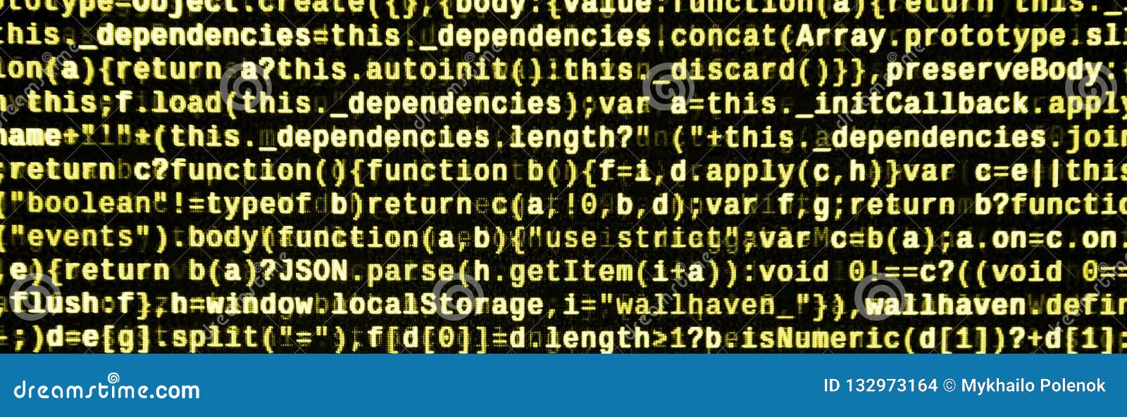 Computer Program Preview. Programming Code Typing Stock Photo - Image ...