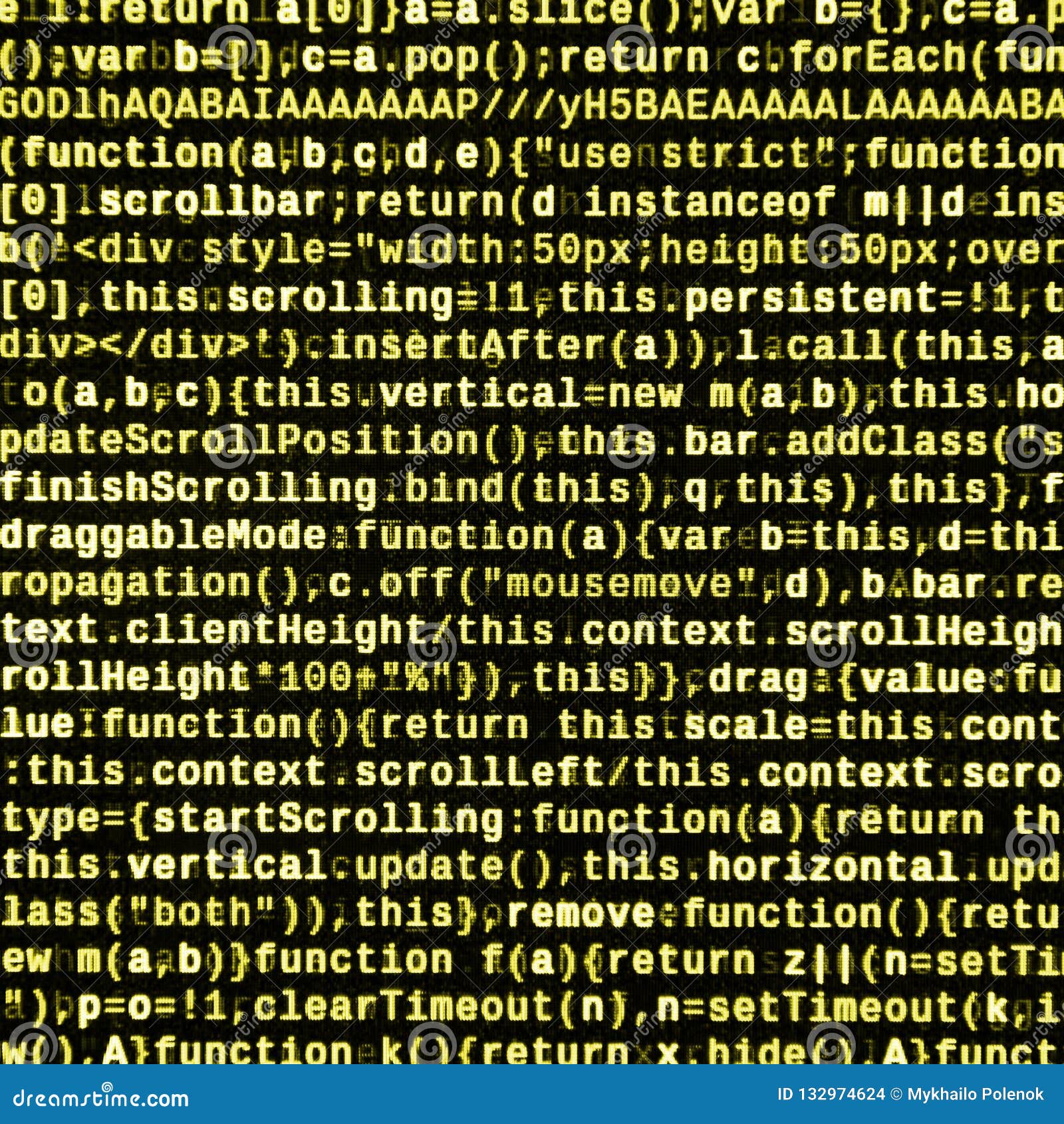 Computer Program Preview. Programming Code Typing Stock Photo - Image of developer, binary ...