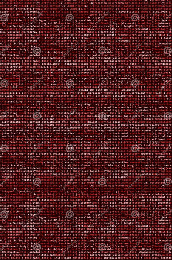 Computer Program Preview. Programming Code Typing Stock Photo - Image ...