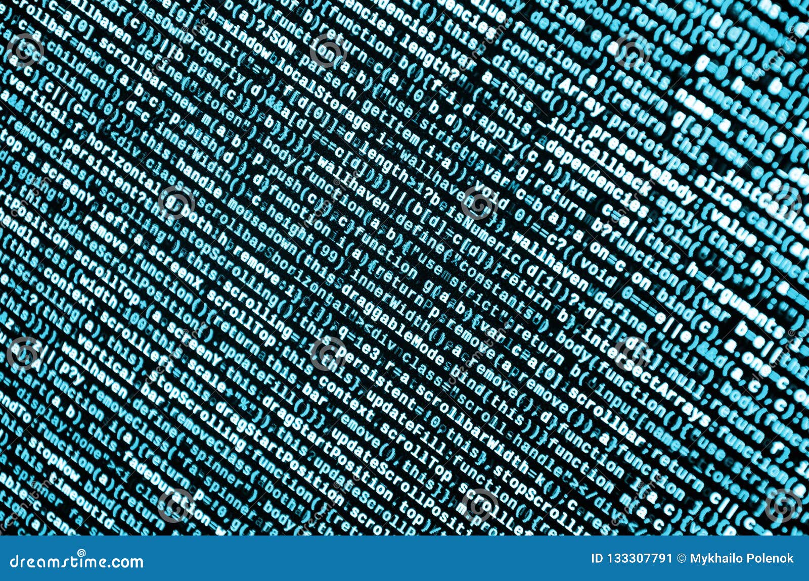 Computer Program Preview. Programming Code Typing Stock Illustration ...