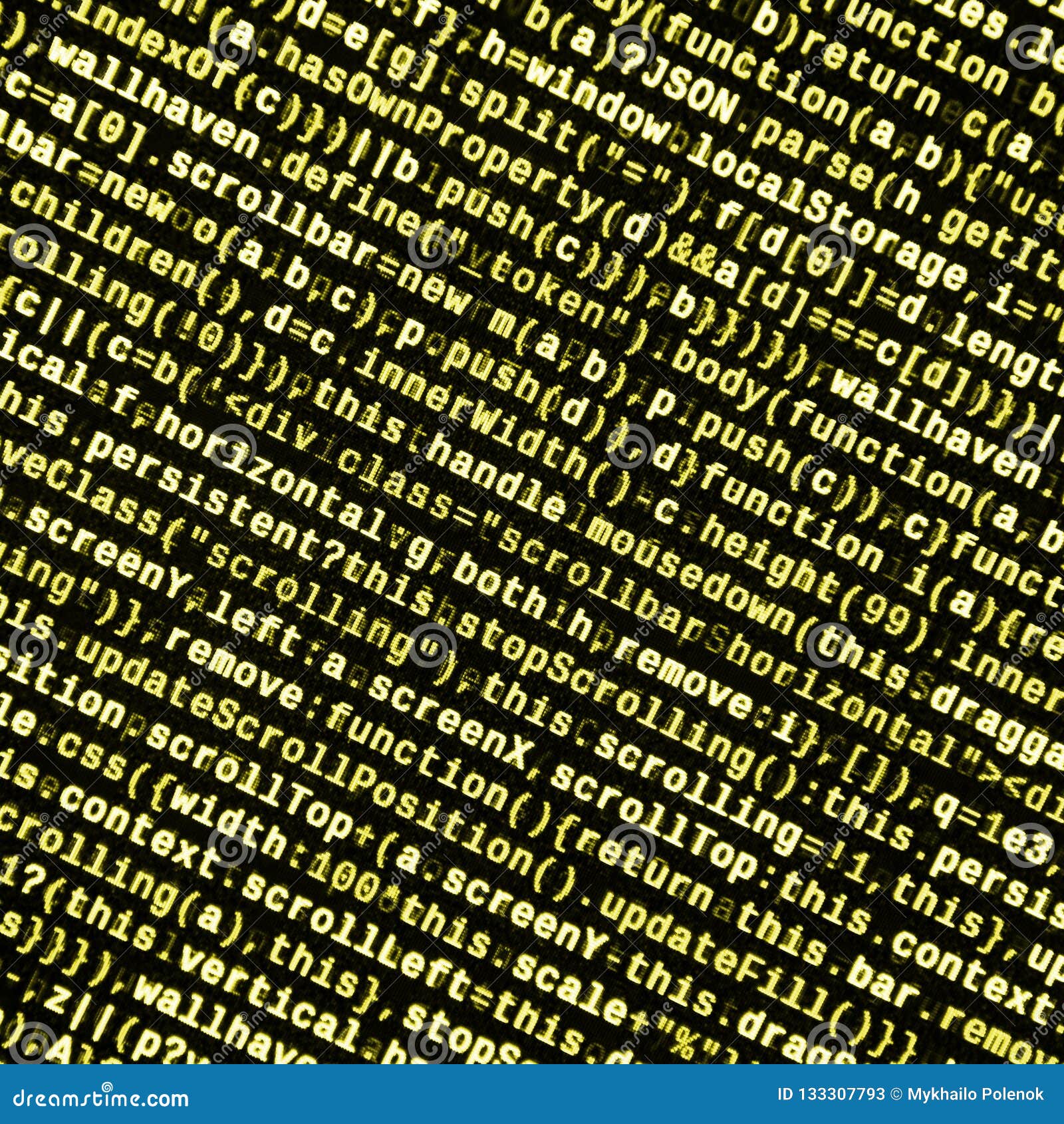 Computer Program Preview. Programming Code Typing Stock Illustration - Illustration of ...