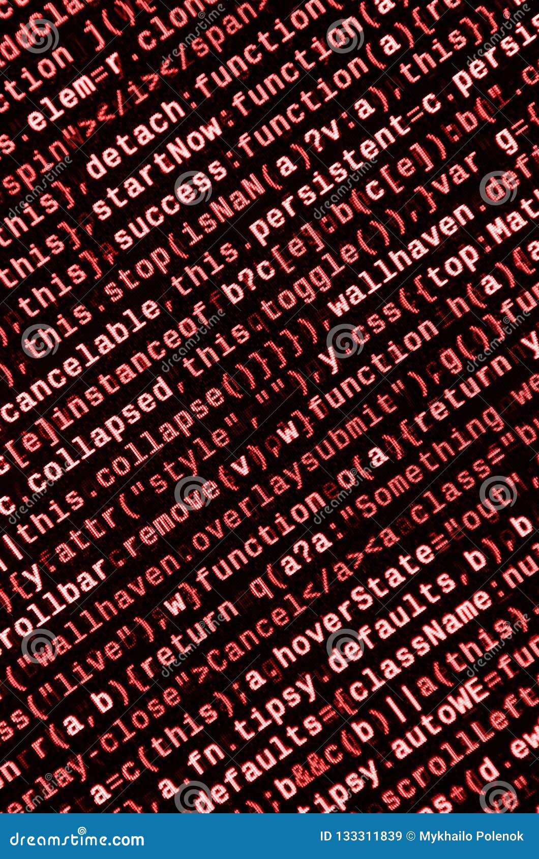 Computer Program Preview. Programming Code Typing Stock Image - Image of laptop, developer ...